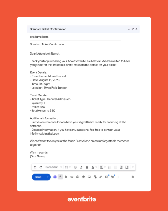 The Only Confirmation Email Template Event Organisers Need