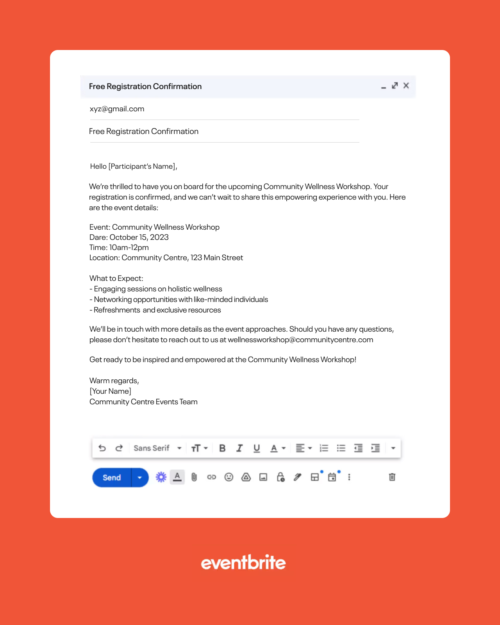 The Only Confirmation Email Template Event Organisers Need